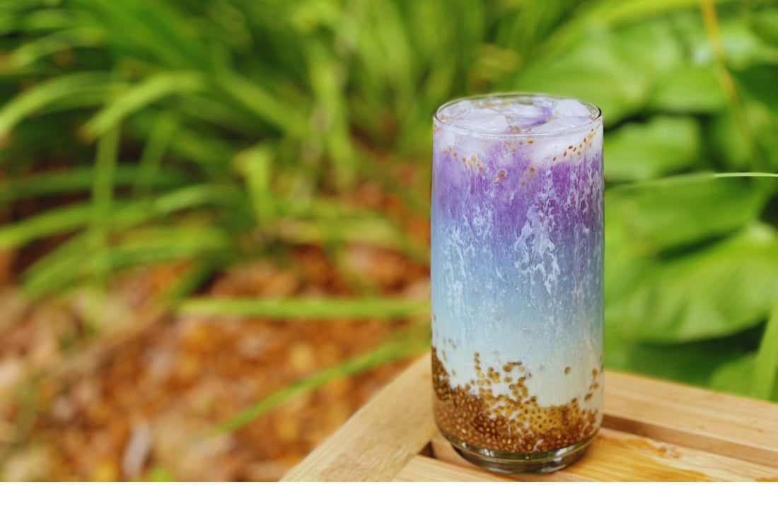 Try This Delicious Lavender Blueberry Chia Boba Milk Tea Recipe (Healt ...