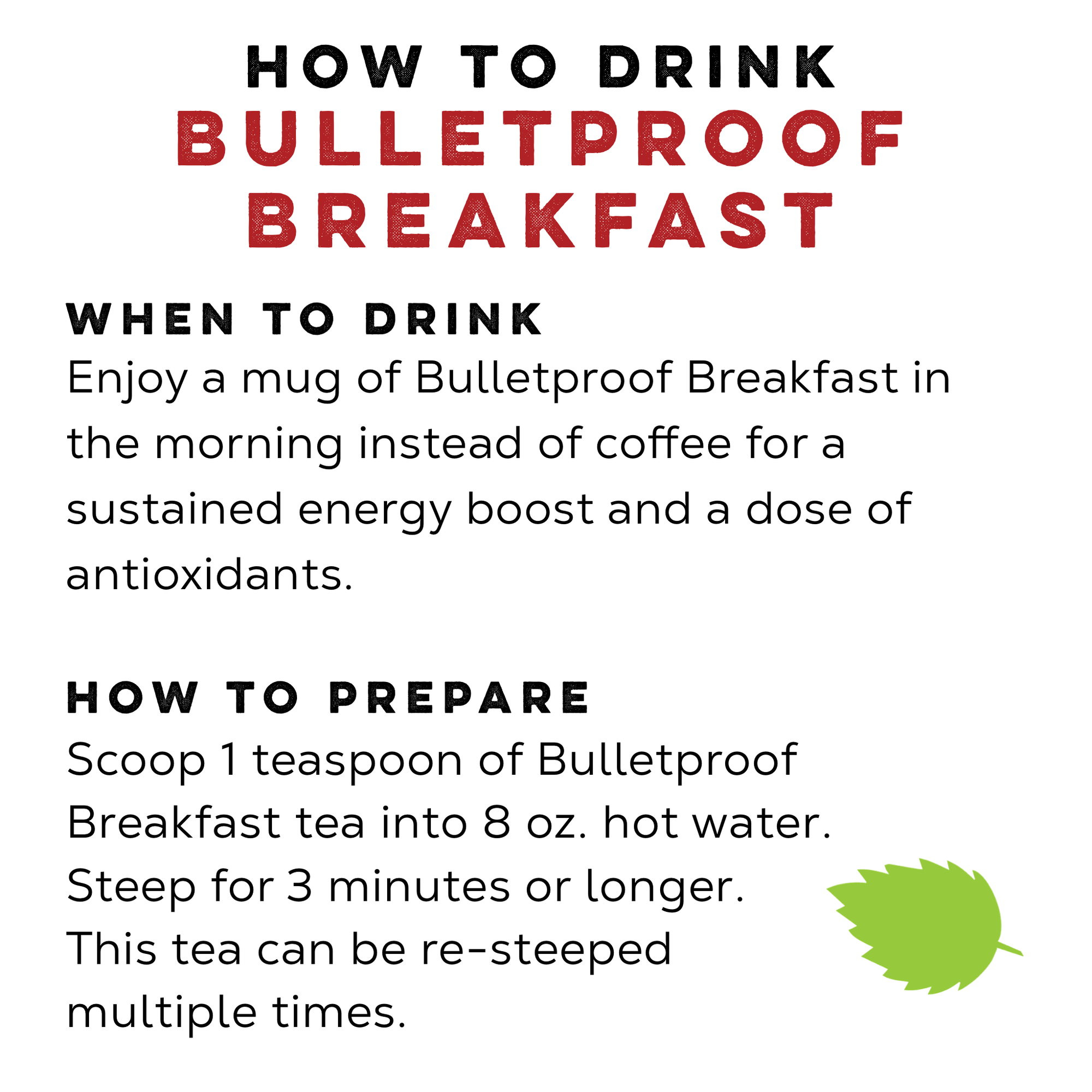 Bulletproof Breakfast Blend organic oolong puerh – Loose Leaf Tea Market