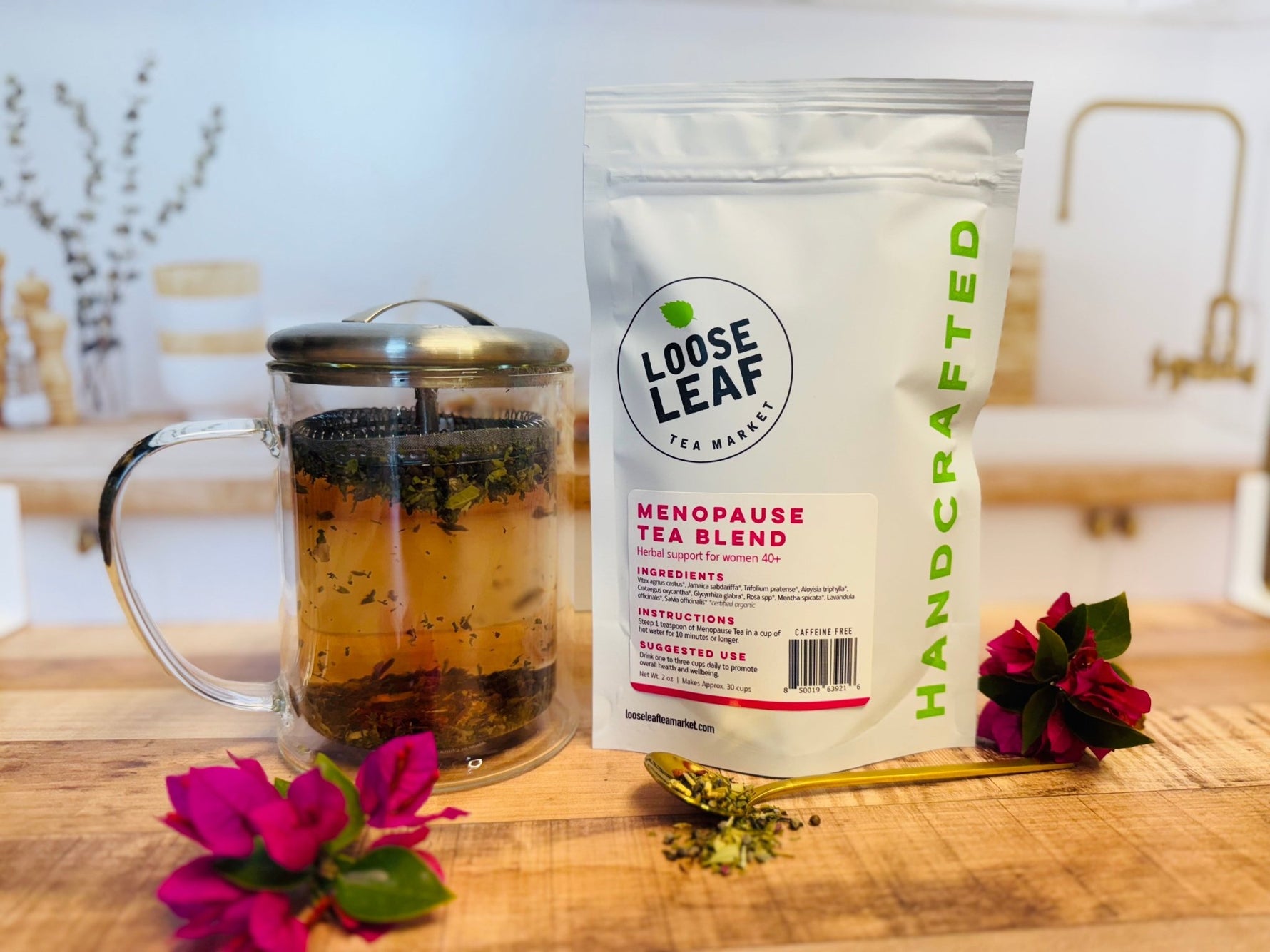 Menopause Tea organic loose leaf herbal blend to promote health for ...