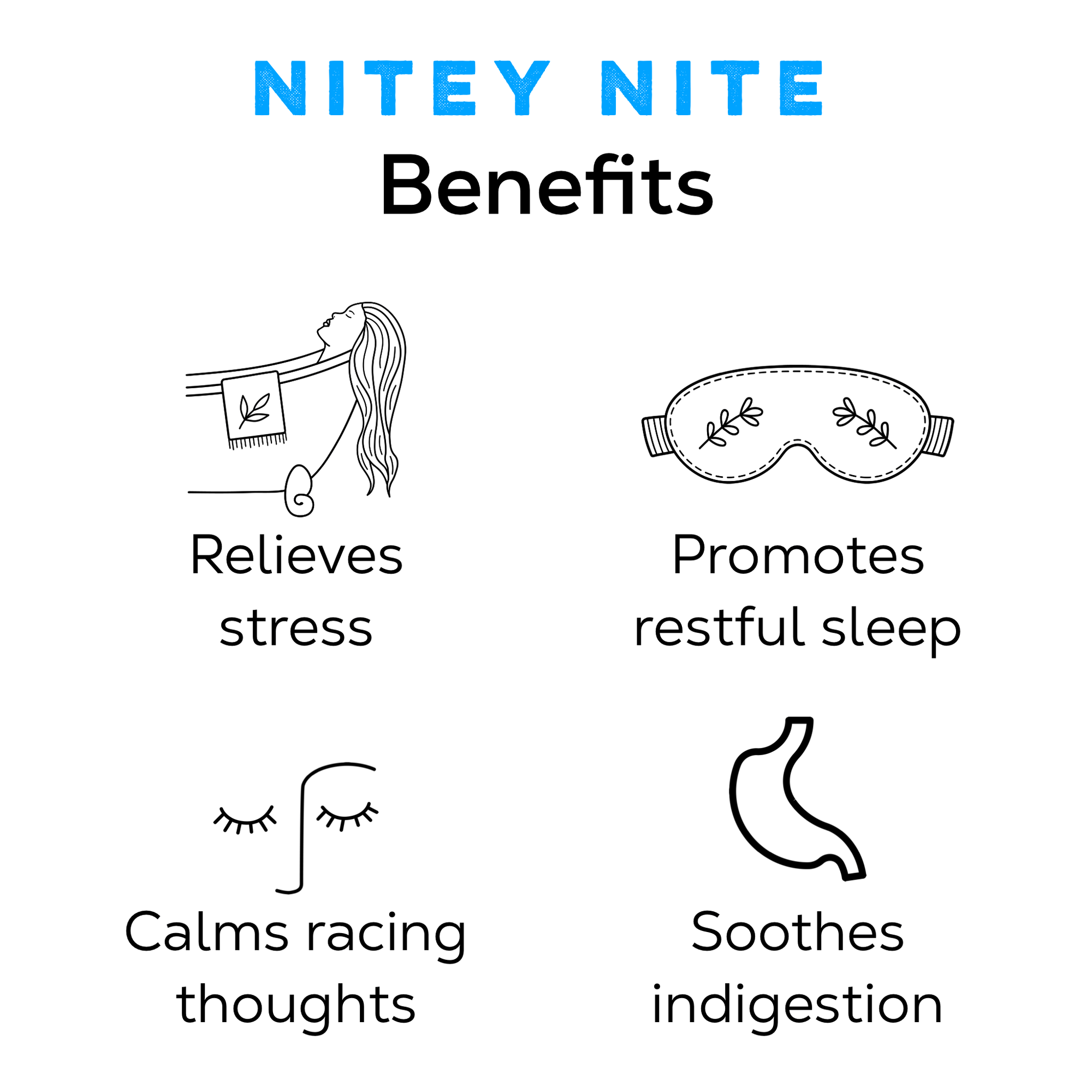 Nitey nite organic loose leaf herbal tea to promote restful sleep ...