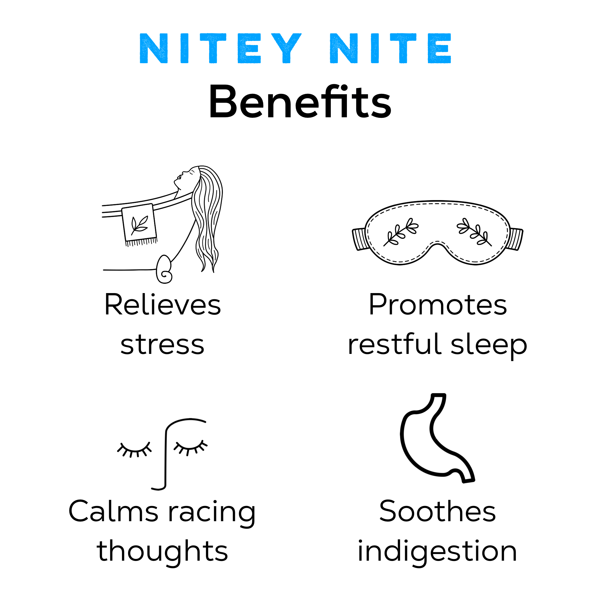 Nitey nite organic loose leaf herbal tea to promote restful sleep ...