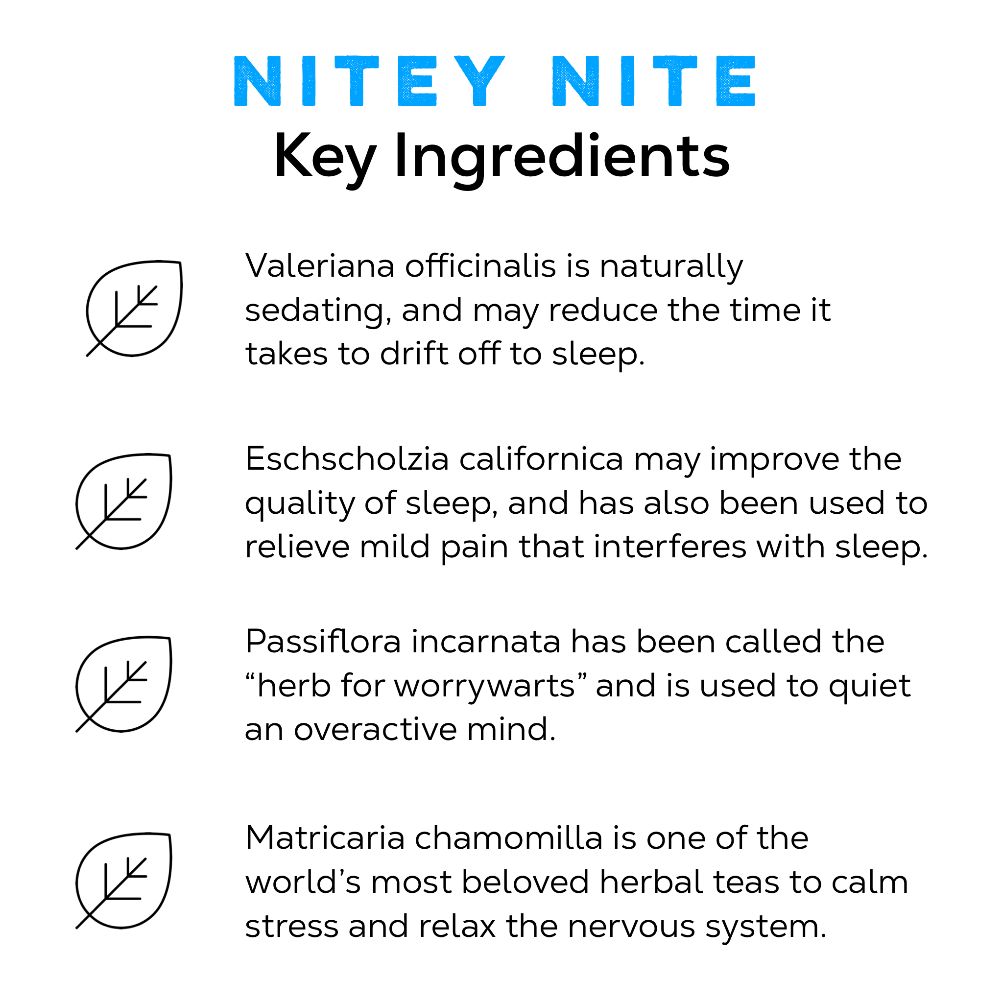 Nitey nite organic loose leaf herbal tea to promote restful sleep ...